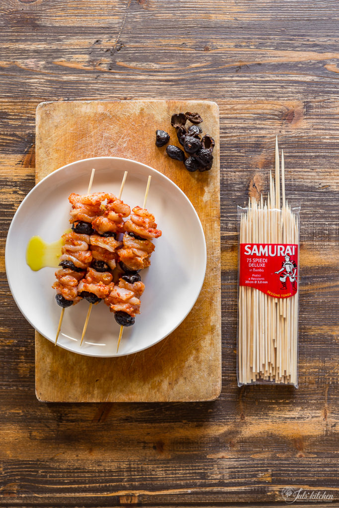 Chicken cacciatora skewers - Samurai - Samurai